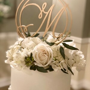 Wedding Cake Topper Letter C Cake Topper Gold Cake Topper | Etsy