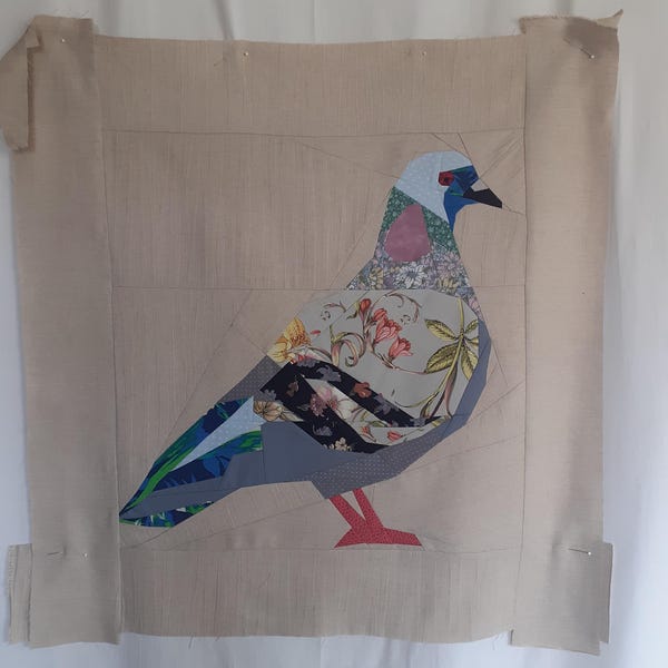 Ruby-throated Hummingbird FPP2 Sizes Includedpaper Piecing Quilt Block ...