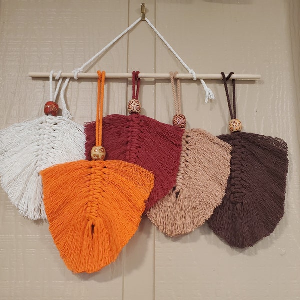 DIY Autumn Leaf Macrame Wall Hanging Kit | Video Tutorial | Make Your ...