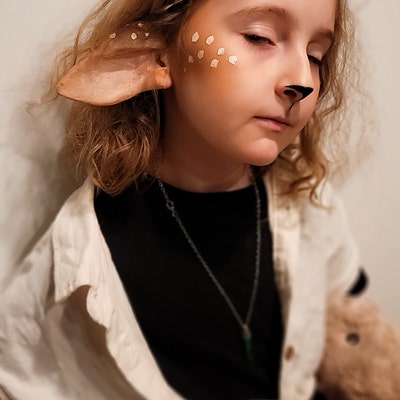 Satyr Faun Gelfling Fairy Elf Cosplay LARP Halloween Latex Pointed Ears ...