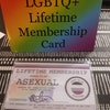 ASEXUAL Lifetime Membership Card - Gay Pride Card - LGBT Identity Card ...