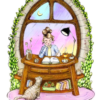 The Little Things Coloring Printables, Girls, Floral, Procreate ...