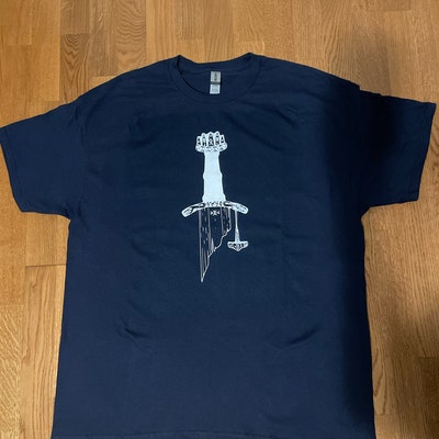 Graphic Viking Sword Tee, ODIN Sword Shirt, Vikings Print Tshirt Mens ...