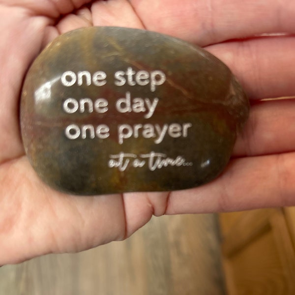 Engraved Word Rock Inspirational Quotes You Are My Rock - Etsy