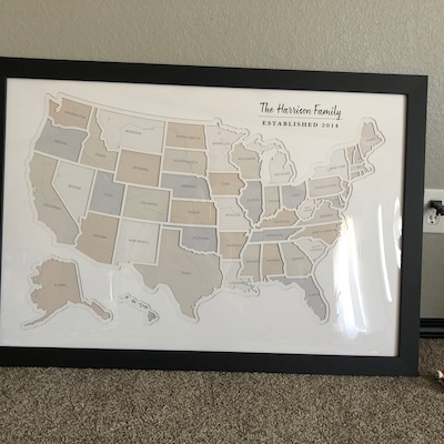Personalized 50 States Photo Map A Unique USA Travel Collage - Etsy