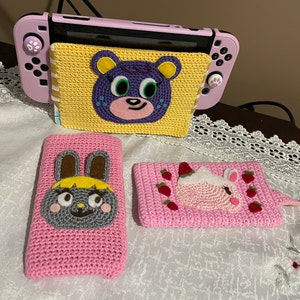 Crochet Nintendo Switch Case Scorbunny and Wooloo Pokémon 7th and 8th ...