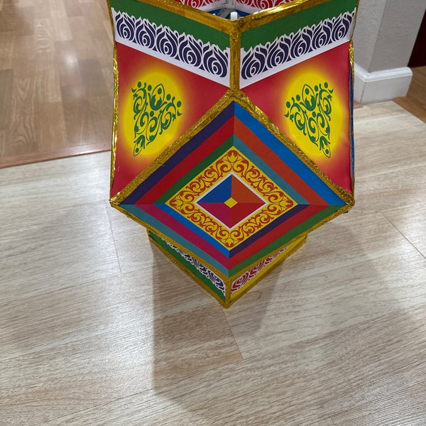 Large No Assembly Foldable Reusable Diwali Paper Lantern Akash Aakash ...