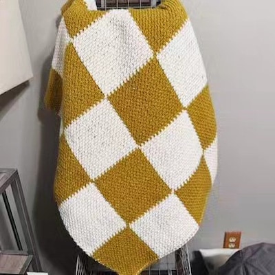 Check It Out Blanket PDF Crochet Pattern Texture, Geometric, Checkered ...