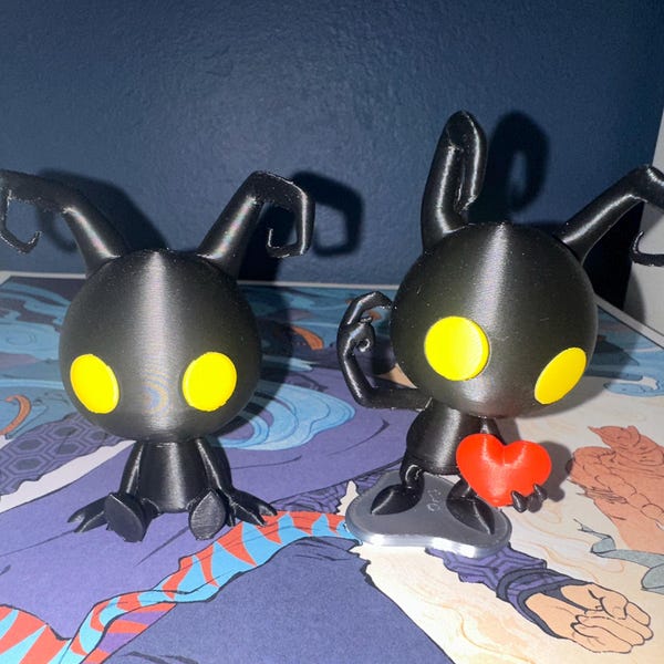 Heartless Shadow Miniature Ornament Colour 3D Printed for Him Her ...