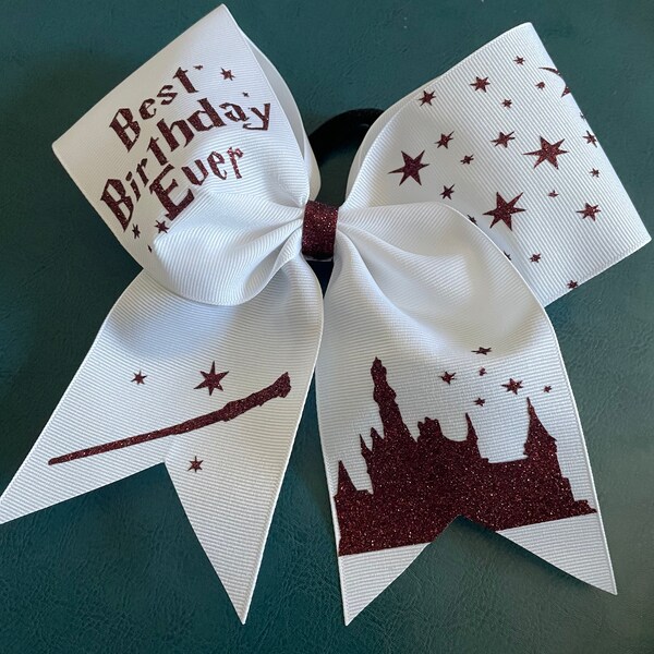 Happy Birthday Wizard Cheer Bow - Etsy