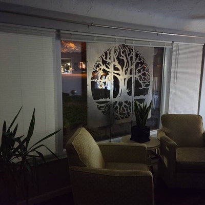 Outdoor Privacy Screens Circle Pattern Decorative Screens Large Metal ...