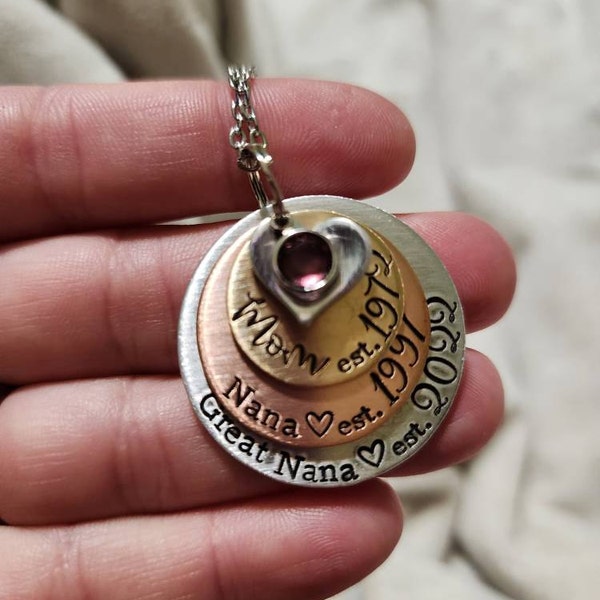 Personalized Stamped Great Grandma Keychain. Pregnancy Announcement for ...