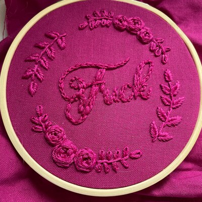 Why Be a Victim / Embroidery PDF Pattern Download 6 Inch - Etsy