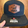 Pheasant Leather Patch Hat, Laser Engraved, Khaki/coffee Richardson 112 ...