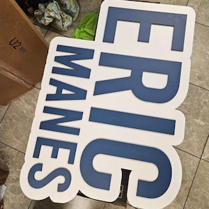 Large Last Name Sign, Cut Out Last Name Sign, Wedding Name Sign, Double ...