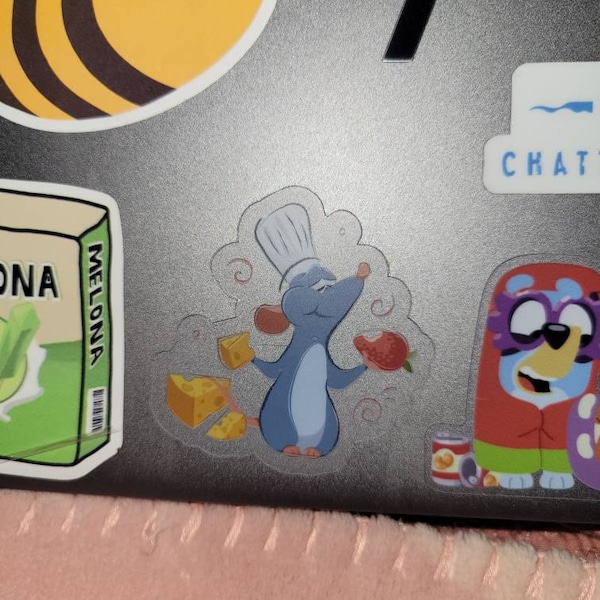 Remy Seeing Flavors Transparent Sticker/ Ratatouille Chef Pixar Foodie ...