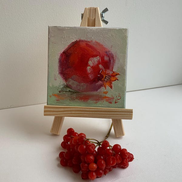 Red Cardinal Oil Painting Red Bird Colorful Pet Animal Wild Winter ...