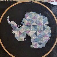Costa Rica Map Cross Stitch Pattern. Modern Original Craft Guide in PDF ...