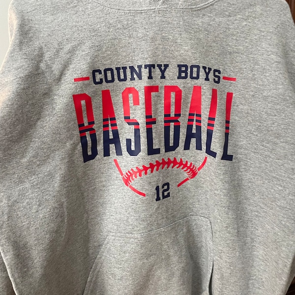 Custom Baseball Hoodie, Personalized Baseball Sweat, Baseball Team Name ...