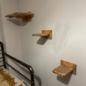 Set Cat 6 Steps With Rope, Cat Furniture, Cat Shelves, Cat Shelf, Cat ...