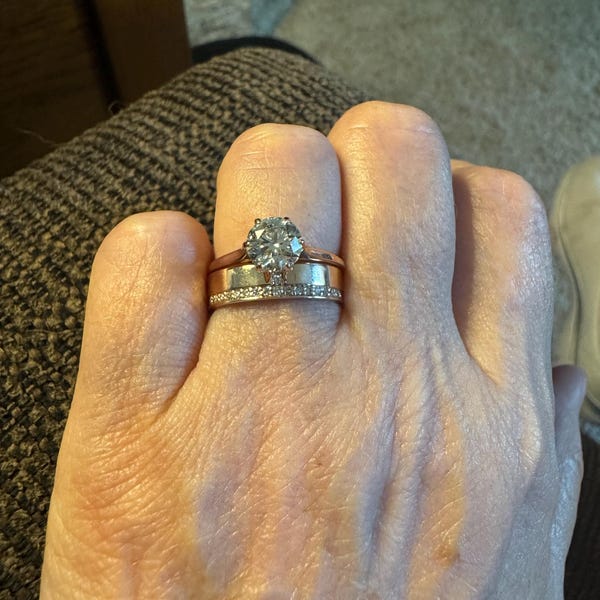 14k Solid Gold Band Ring Women Wedding Band Dainty Stacking Wedding ...