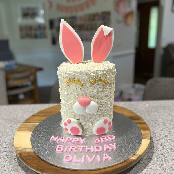 Edible Bunny Cake Topper Decorations - Etsy