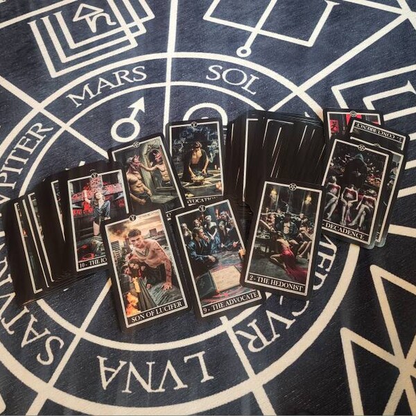 Praxis of the Pentagram, 65 Card Satanic Oracle Deck Plus Guidebook ...