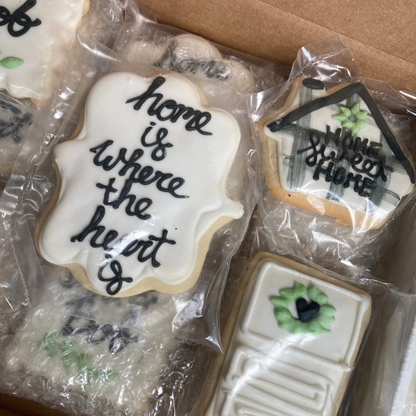 House Warming Sugar Cookies, House Warming Gift, Housewarming Gift ...