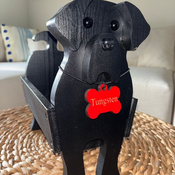 Black Labrador Dog Planter – Outdoor Garden Decor - Memorial Gift - Etsy