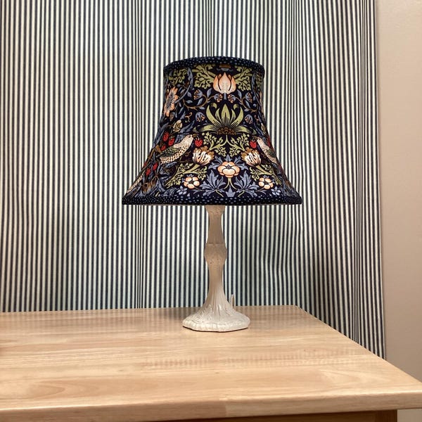 Toile Lamp Shade, Blue Toile Lamp Shade, Blue Lamp Shade, French Lamp ...