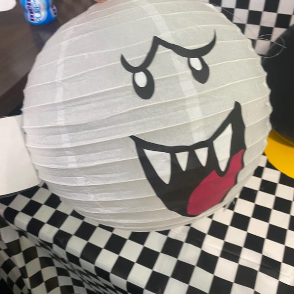 Printable Mario-inspired Ghost Balloons, Mario Party Decor, DIY Mario ...