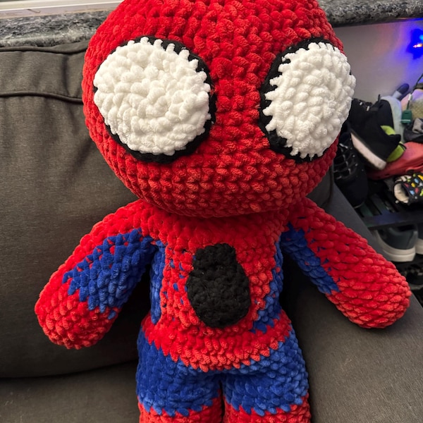 Low Sew Hero Spider Chibi Crochet Pattern PDF – Photo Tutorial, Instant ...