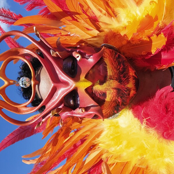 PHOENIX BIRD Mask - Firebird Mask * Phoenix Mask * Burning Man Mask ...