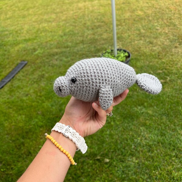 PATTERN: Mama and Baby Manatee - Crochet Manatee Pattern - Amigurumi Manatee Pattern - Crocheted ...