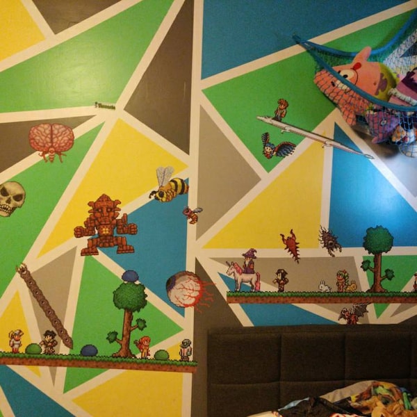 Terraria Wall Decal Set - Terraria Gift - Terraria Birthday Party ...
