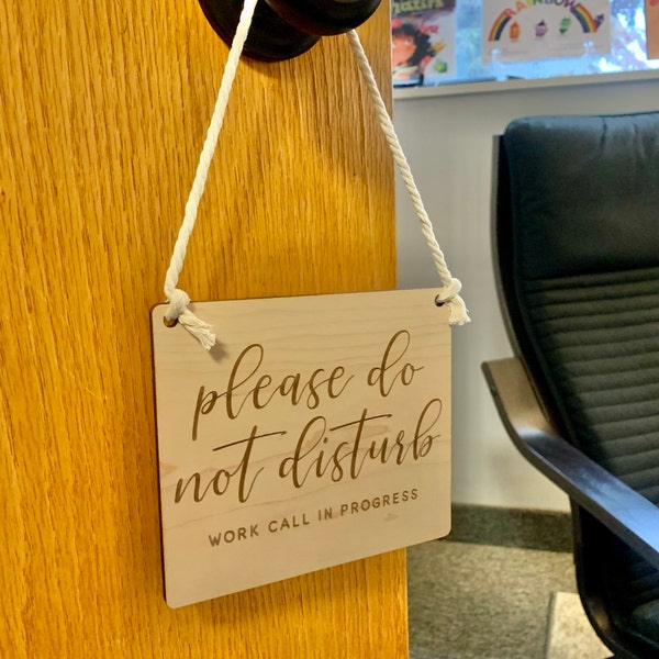 Please Do Not Disturb Door Sign, Conference Call Sign, Video Call Sign ...