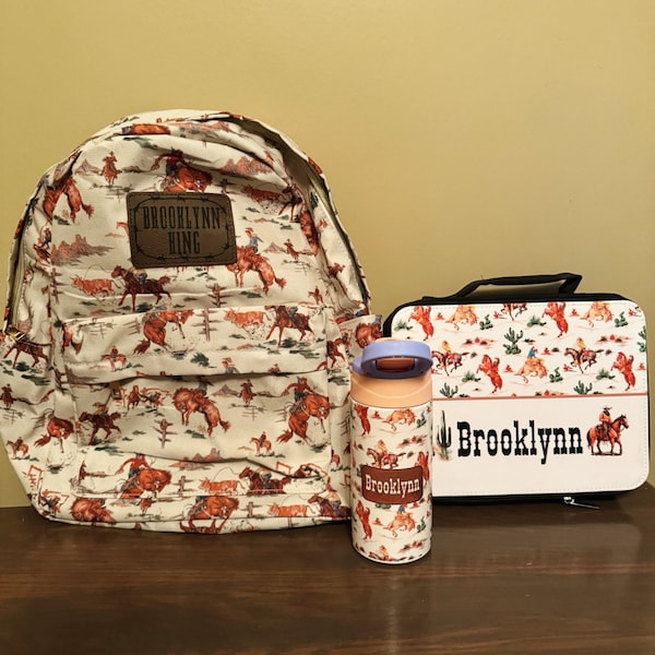 Personalized Western Backpack, Western Backpack, School Backpack ...