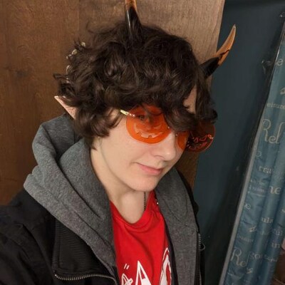 Red Resin Cast Chibi Horns Oni / Demon / Devil / Dragon / Monster Horns ...