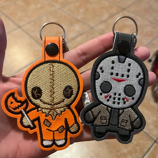 Chibi Style Horror Icon Key Rings Michael, Freddy, Jason, Chucky - Etsy