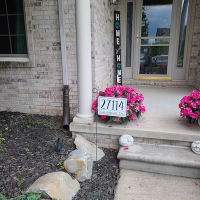 Hanging Address Sign, Perfect for Mailbox, Light Post, or Garden Flag ...