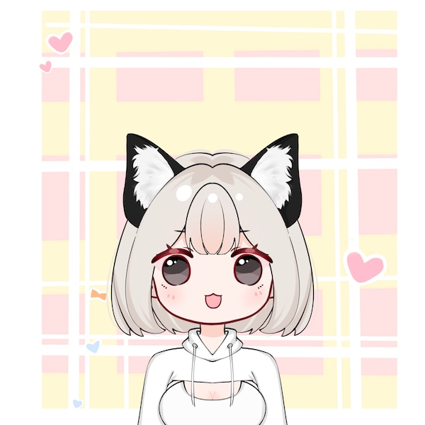 Custom Cute Chibi Portrait Commission Personalized Anime Cartoon Art ...