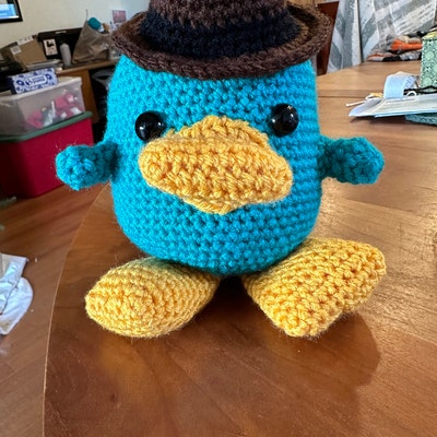 Perry the Platypus Crochet Pattern, Phineas and Ferb Pattern, Ducky ...