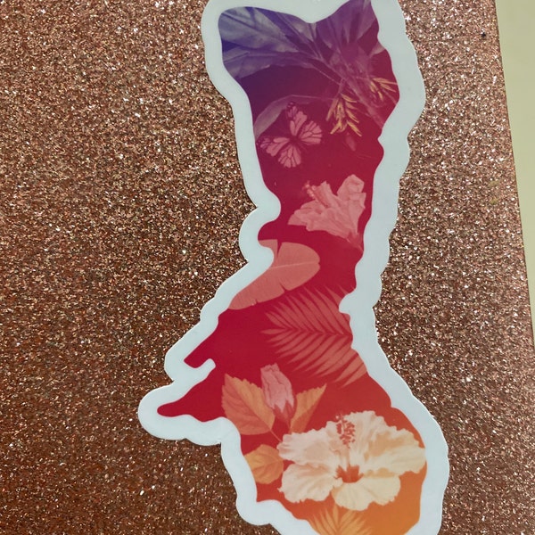 Guam Seal and Map Inverted Design pick Color/size Vinyl Decal Sticker ...