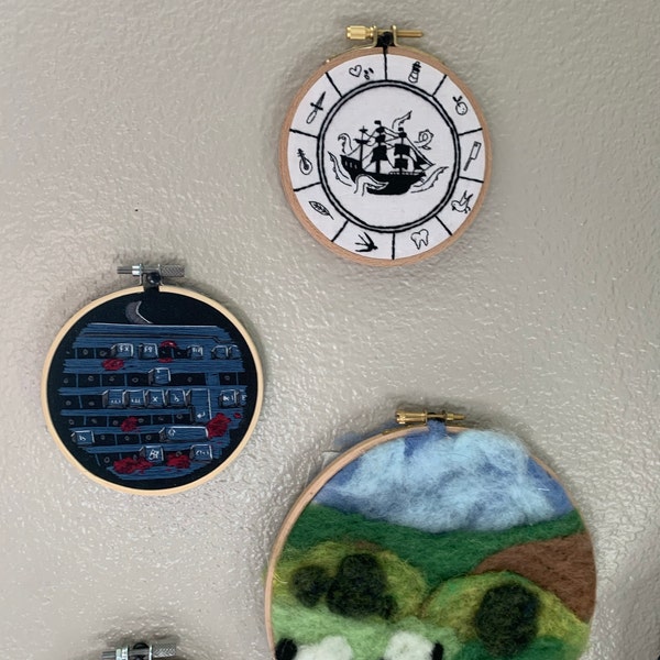 Pottsfield Embroidery Hoop // Over the Garden Wall - Etsy