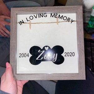 In Loving Memory Shadow Box - Etsy