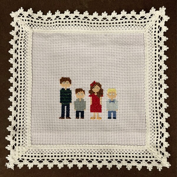 Custom Cross Stitch Family Pattern - Etsy
