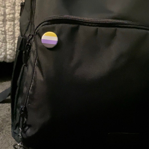Gender Nonbinary Pride Flag Pin Badge Pinback Button ~ 1" Pin 1.5" Pin ...