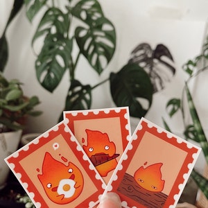 Blue Flame and Howl's Moving Castle Quote Sticker Fire Demon, Calcifer ...