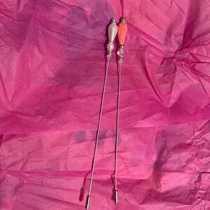 Beautiful Long Pearl Hat Pins in a Choice of Designs Silver - Etsy