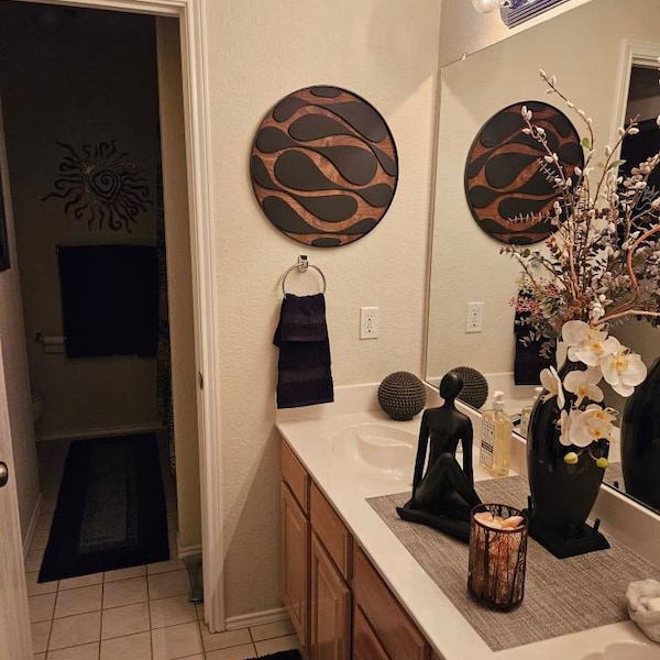 Karma Wall Decor, Modern Wood Wall Art, Rustic Wood Wall Art, Wood Wall ...